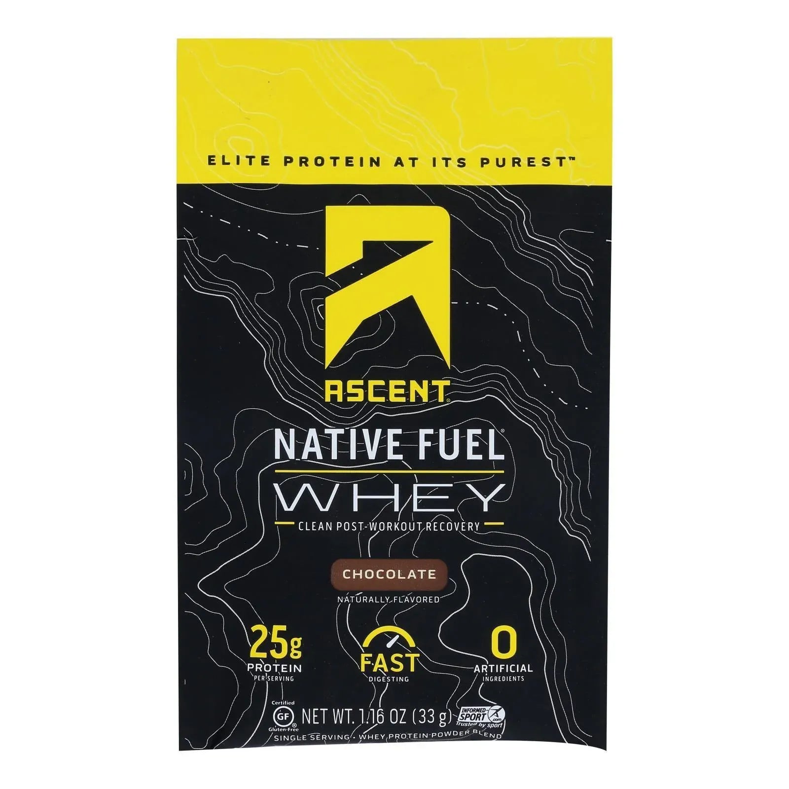 Ascent Native Fuel Chocolate Whey Protein Powder Blend Chocolate - Cas ...